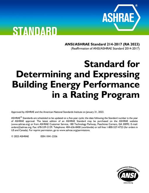 ASHRAE 214-2017 (RA 2023) - PDF Standards Club